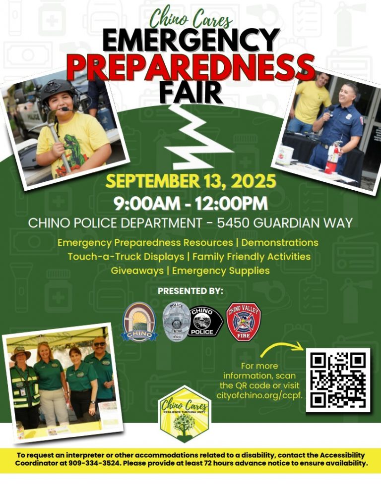 Chino Cares Preparedness Fair – Office of Emergency Services